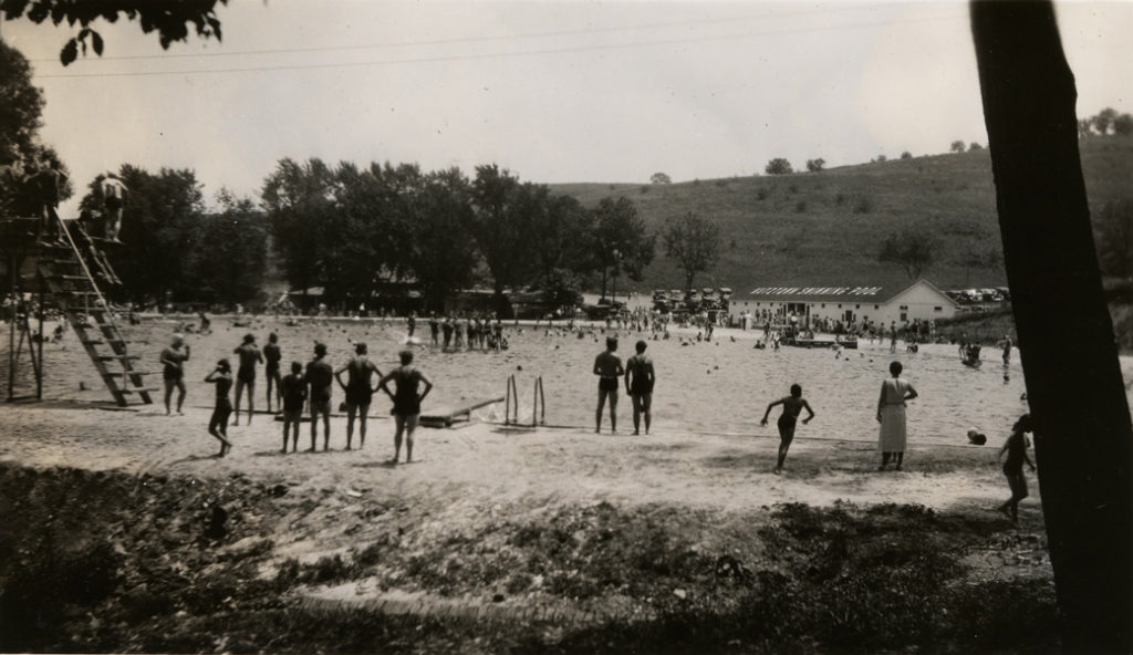 The old Kutztown Pool in present-day North Park, 1940s | Borough of ...